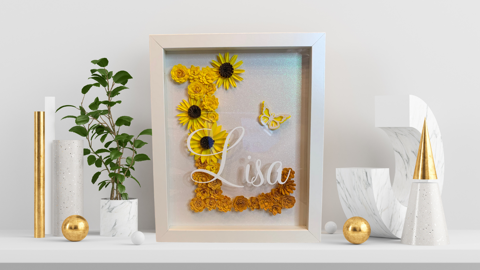 Personalized Shadow Box – Balloon Pop Fiesta